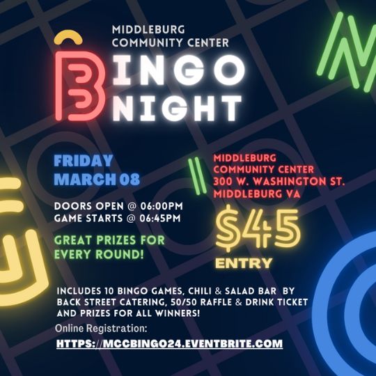BINGO Night! - Visit Middleburg Virginia