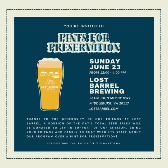 Pints for Preservation - Visit Middleburg Virginia