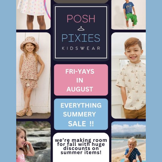 Summer Fri-Yays at Posh Pixies Kidswear - Visit Middleburg Virginia