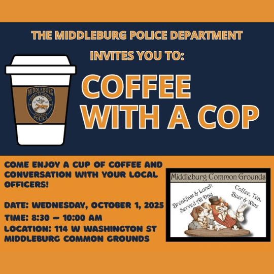 Coffee with a Cop - Visit Middleburg Virginia